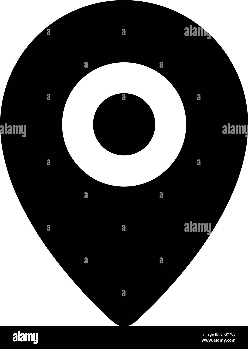 Location pin black glyph ui icon Stock Vector Image & Art - Alamy