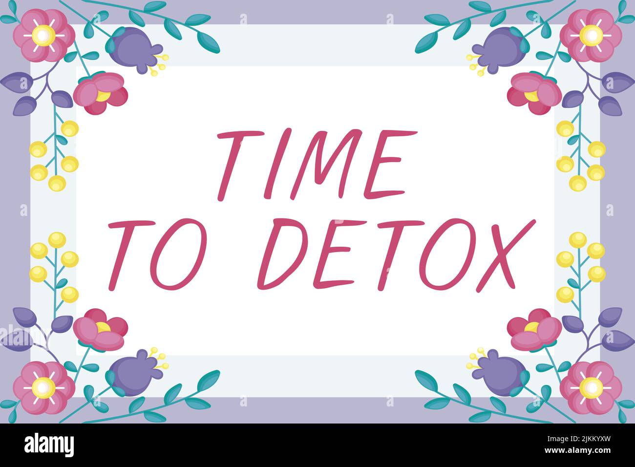 Text caption presenting Time To Detox. Business approach Moment for ...