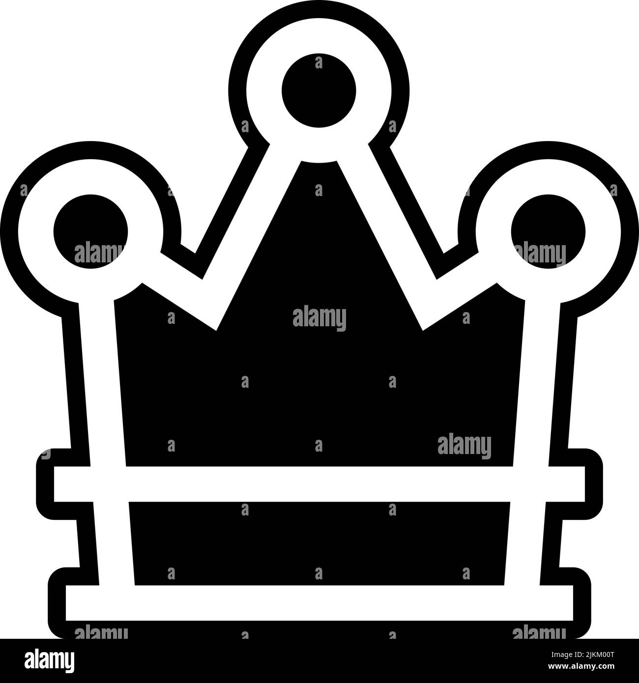 royal icon black vector illustration Stock Vector Image & Art - Alamy
