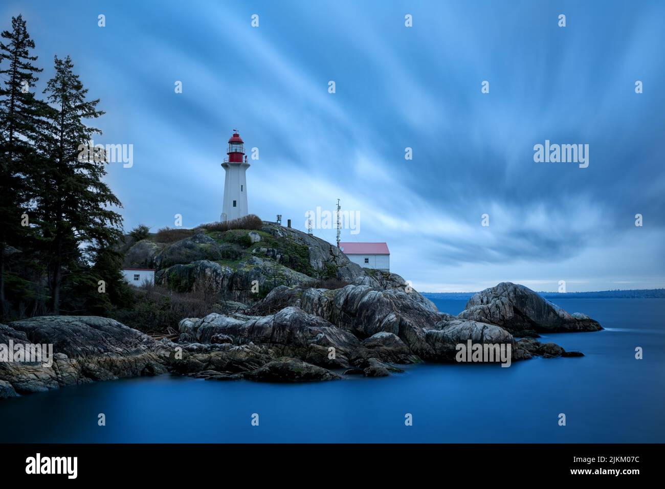 Long exposure at Point Atkinson Lighthouse, West Vancouver, BC Canada ...