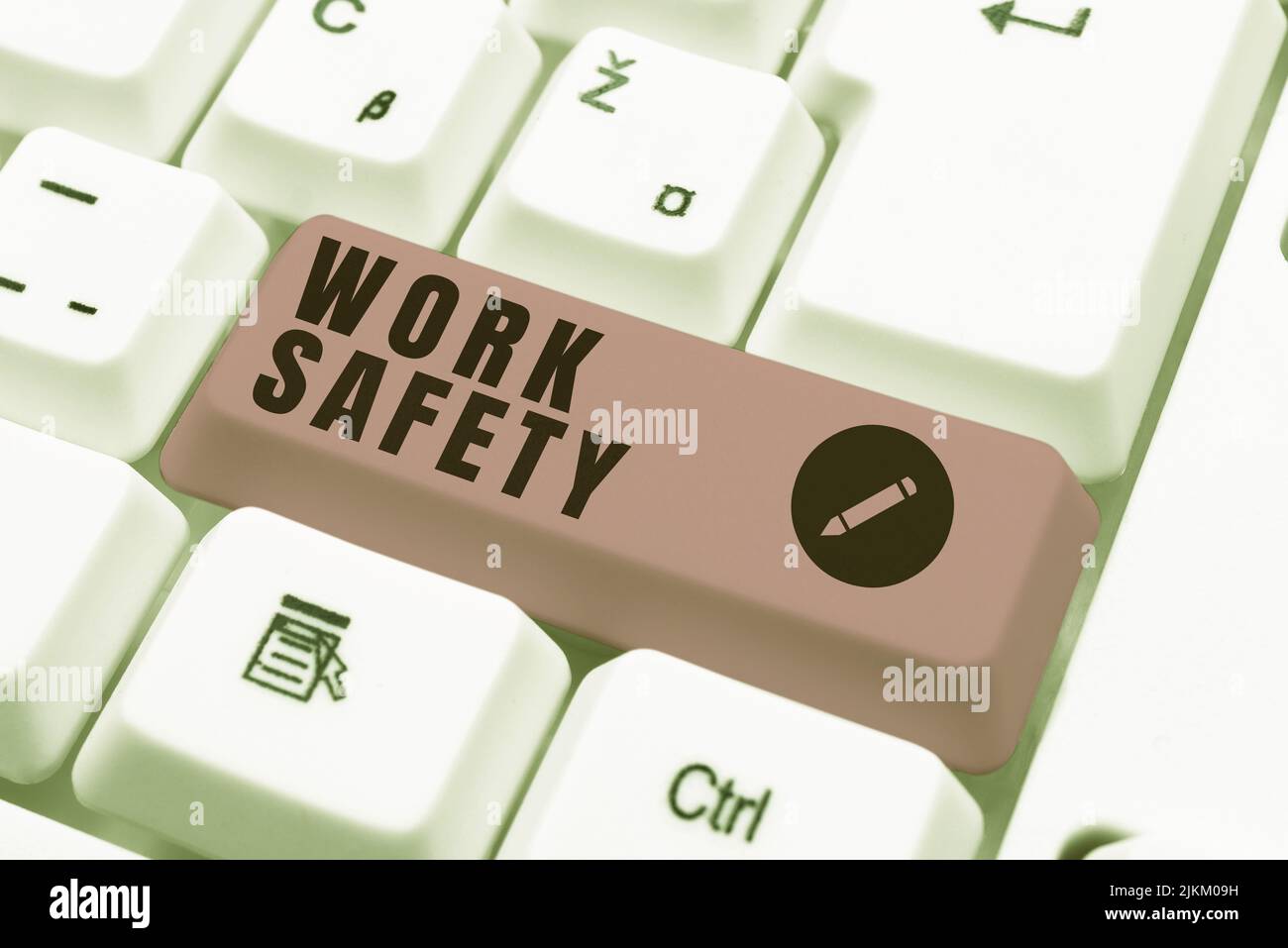 Text sign showing Work Safety. Business overview Policies and control ...