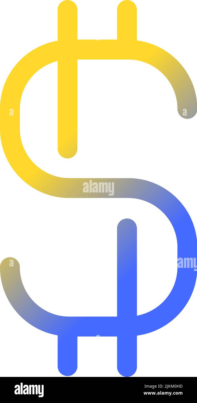 Dollar sign pixel perfect gradient linear ui icon Stock Vector Image & Art - Alamy