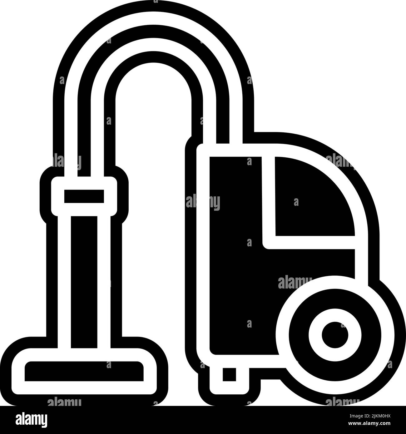 vacuum cleaner icon black vector illustration Stock Vector Image & Art ...