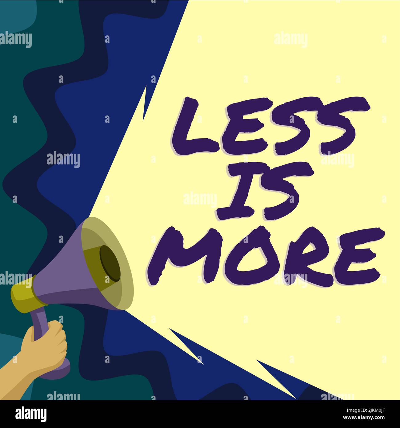 Sign displaying Less Is More. Business overview Minimalist approach to ...