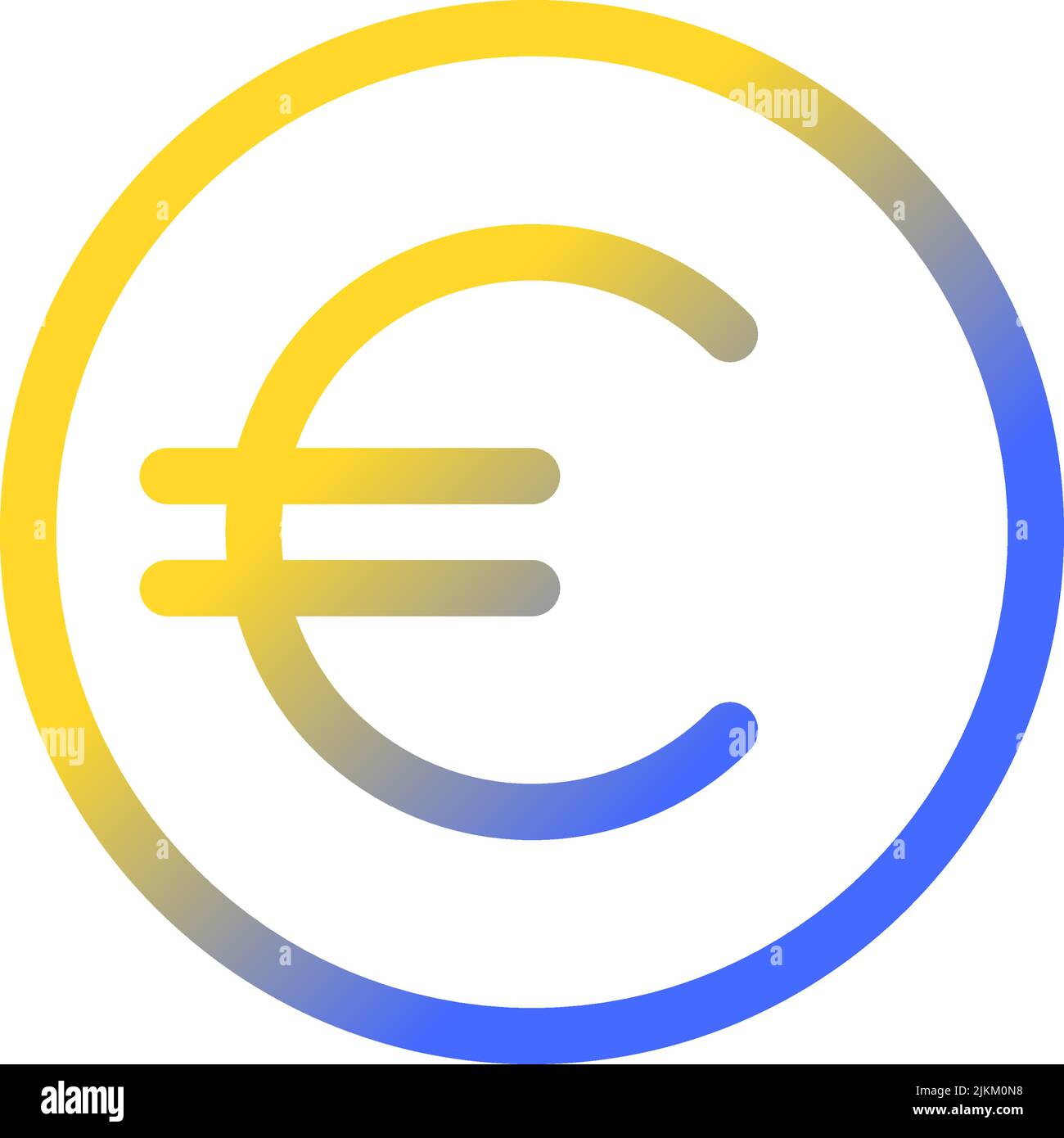 Euro coin pixel perfect gradient linear ui icon Stock Vector Image ...