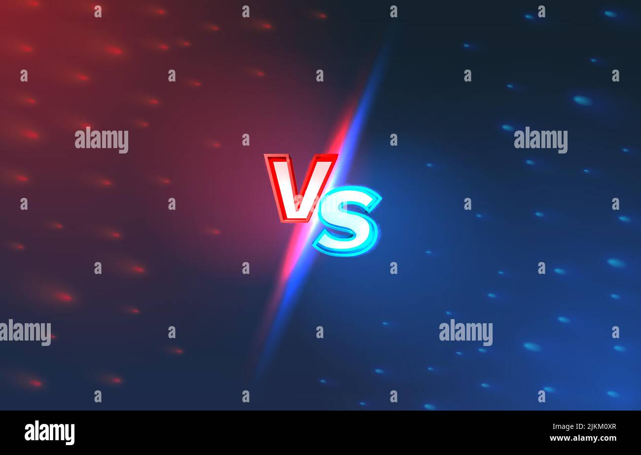 Versus game cover, banner sport vs, team concept. Vector illustration ...