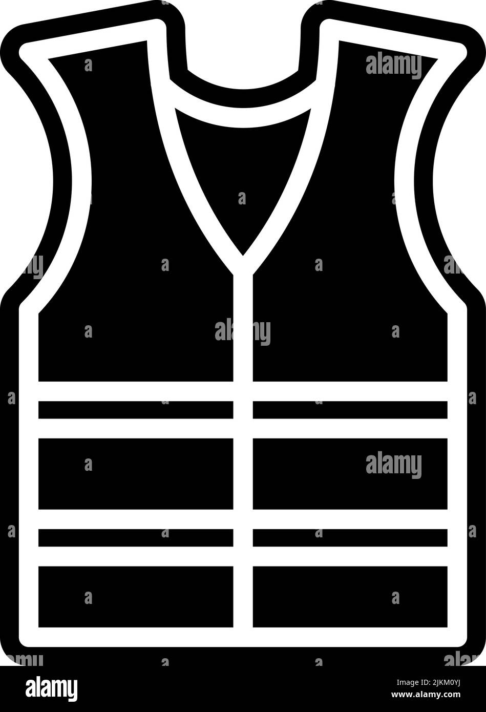 vest icon black vector illustration Stock Vector Image & Art - Alamy