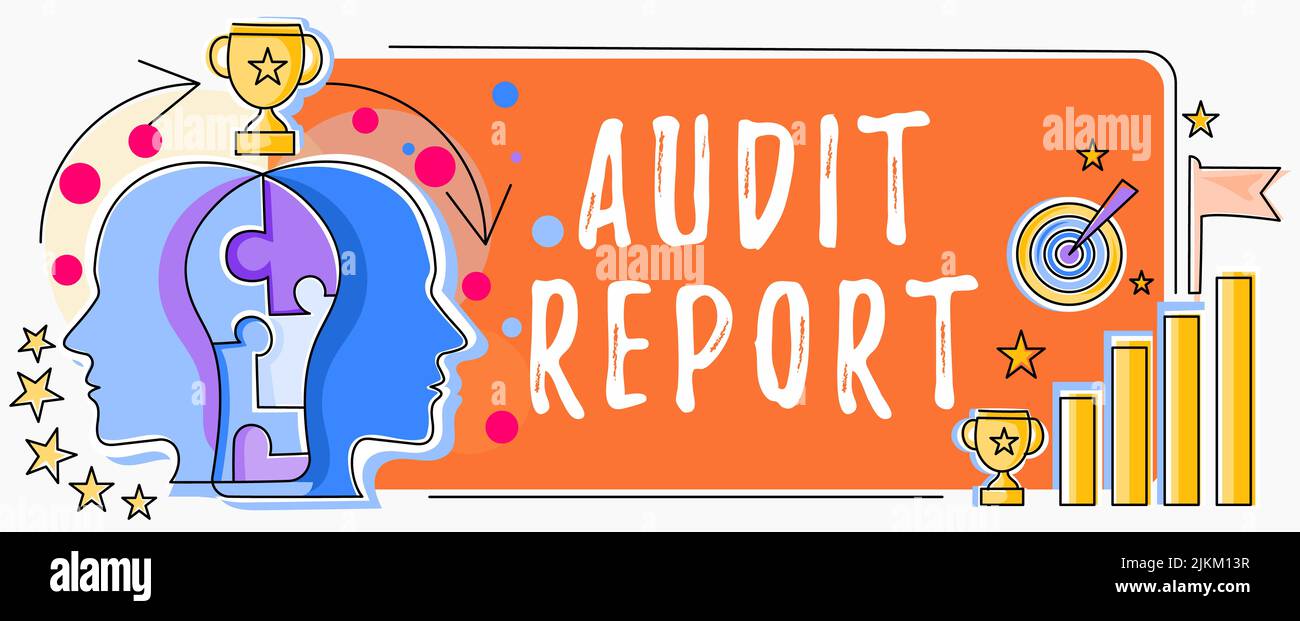 Hand writing sign Audit Report. Business concept An appraisal of ...