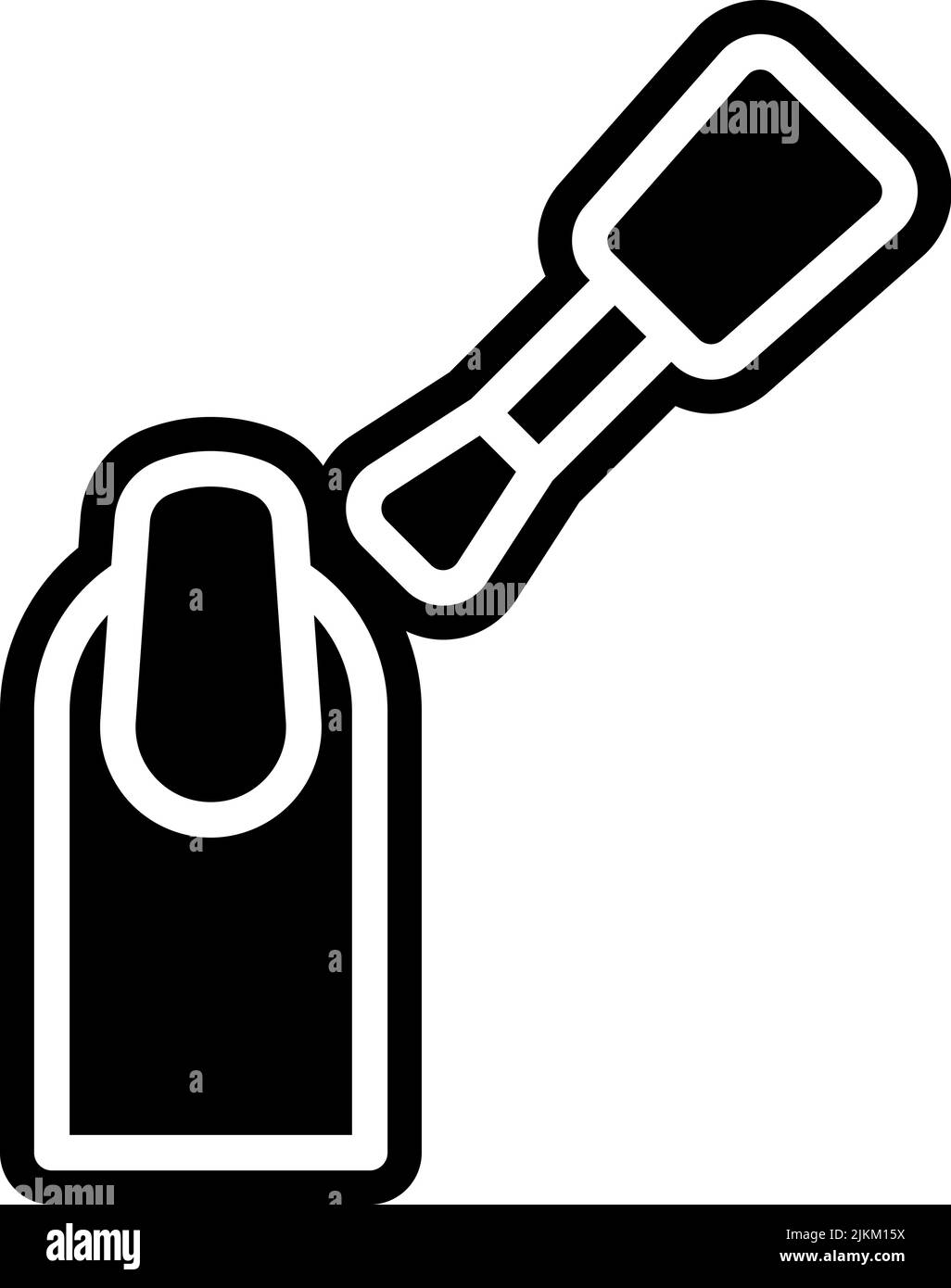 nail polish icon black vector illustration Stock Vector Image & Art - Alamy