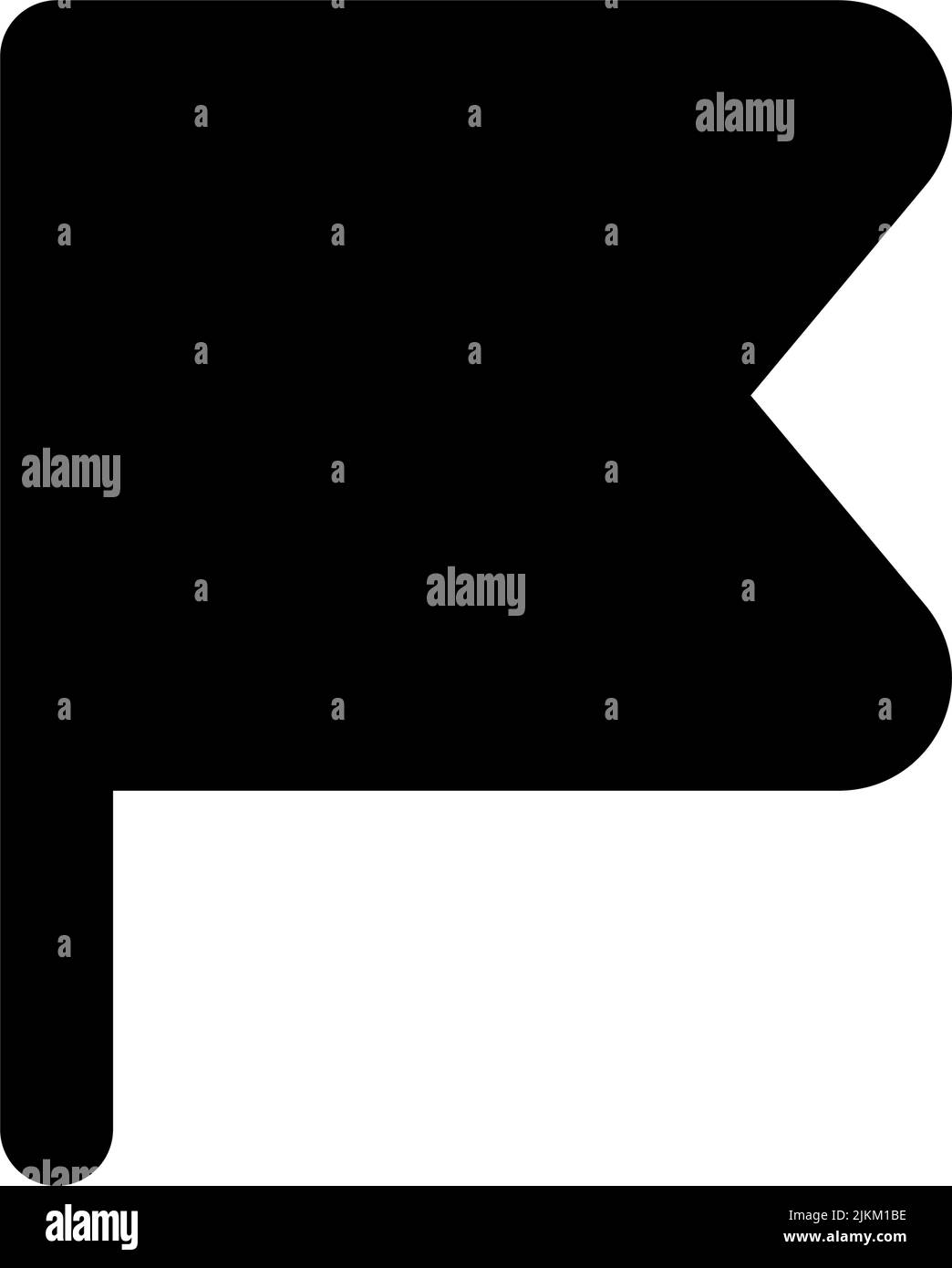 Simple flag for report black glyph ui icon Stock Vector Image & Art - Alamy