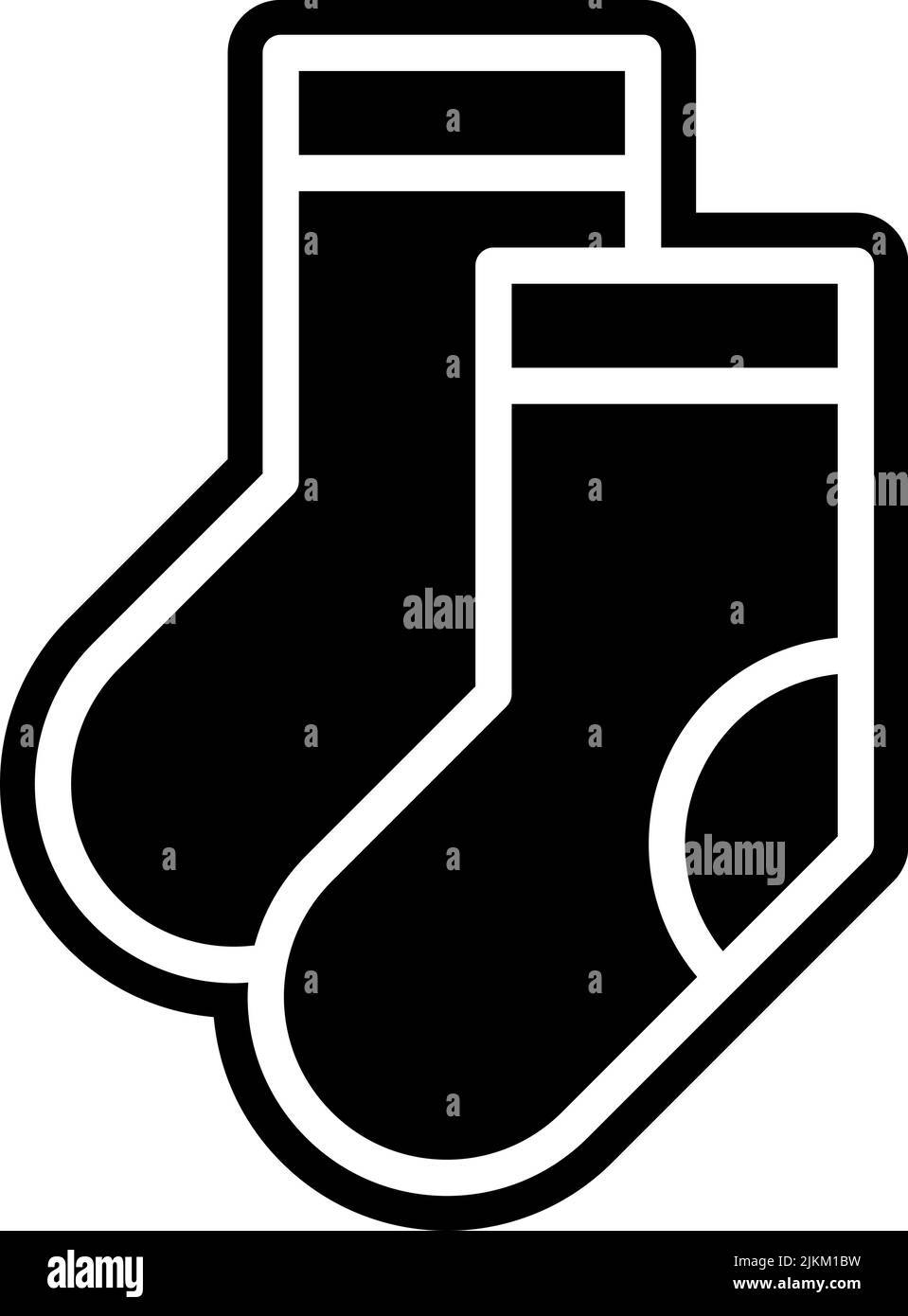 socks icon black vector illustration Stock Vector Image & Art - Alamy