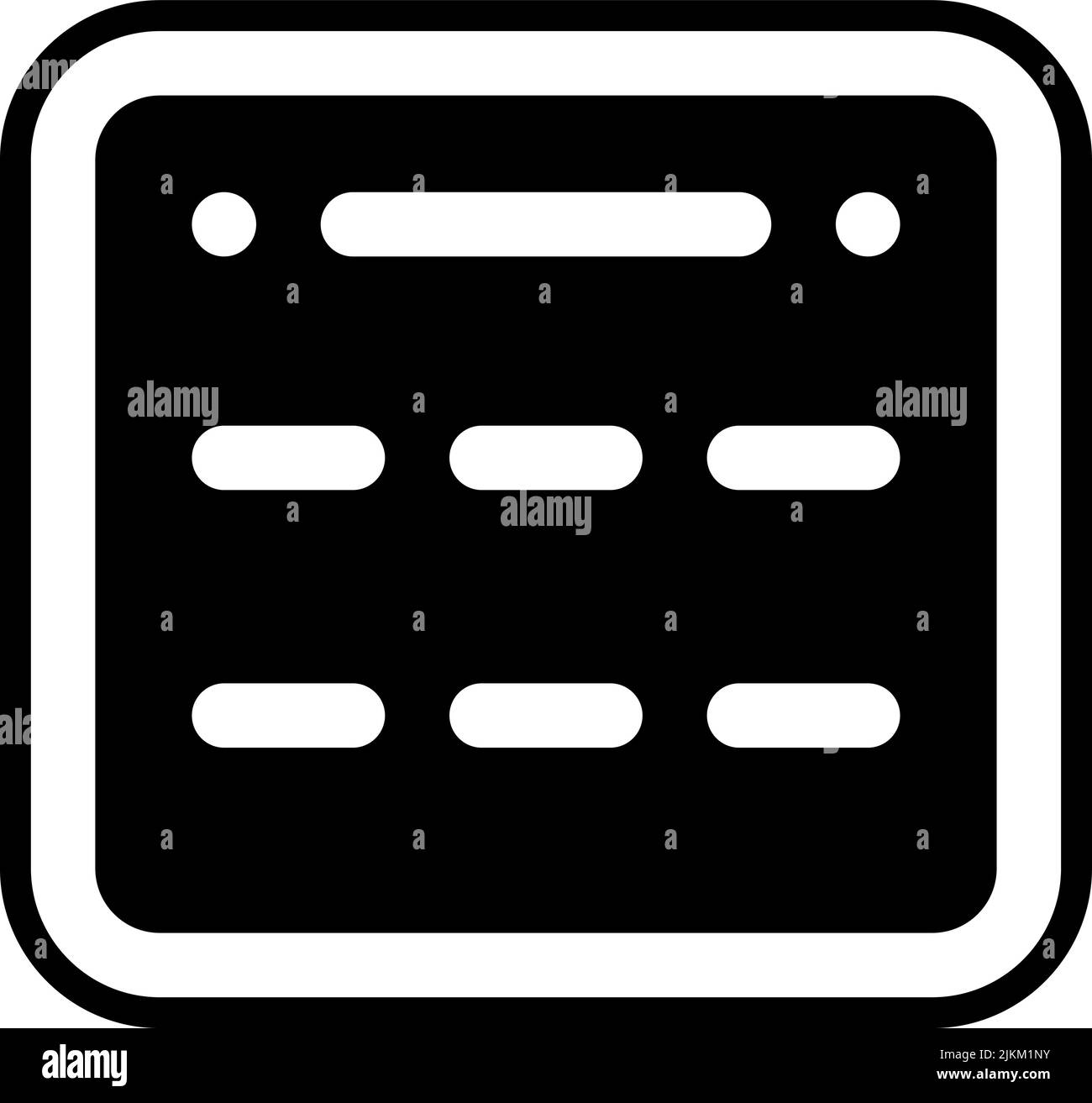 calendar icon black vector illustration Stock Vector Image & Art - Alamy