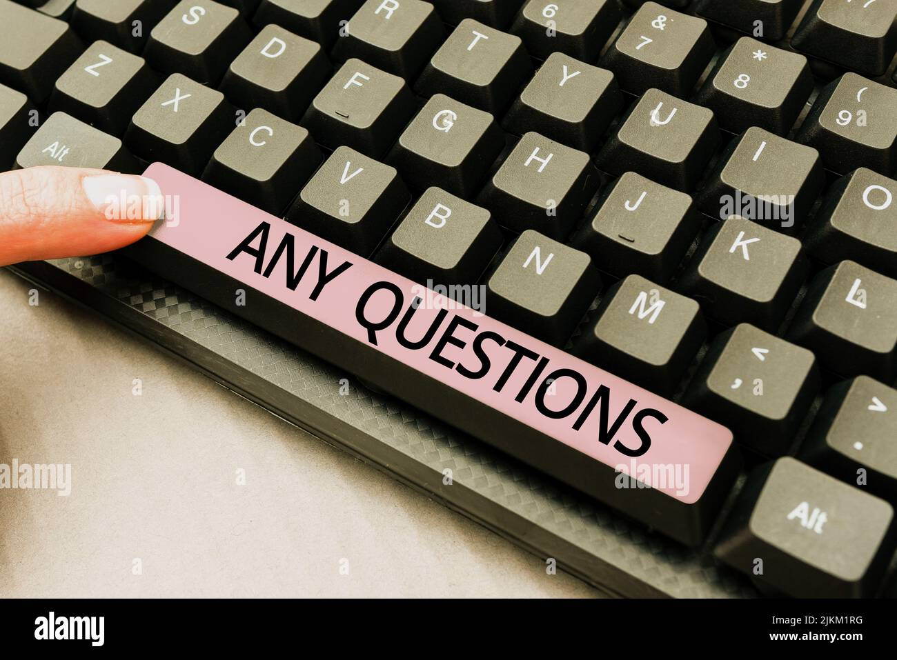 Handwriting text Any Questions. Conceptual photo Clueless Blank face ...