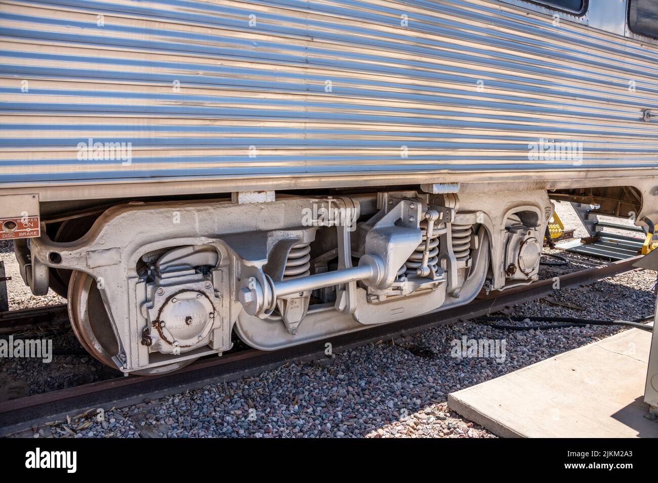Arizona Railway Museum - Passenger Car Bogie Stock Photo - Alamy