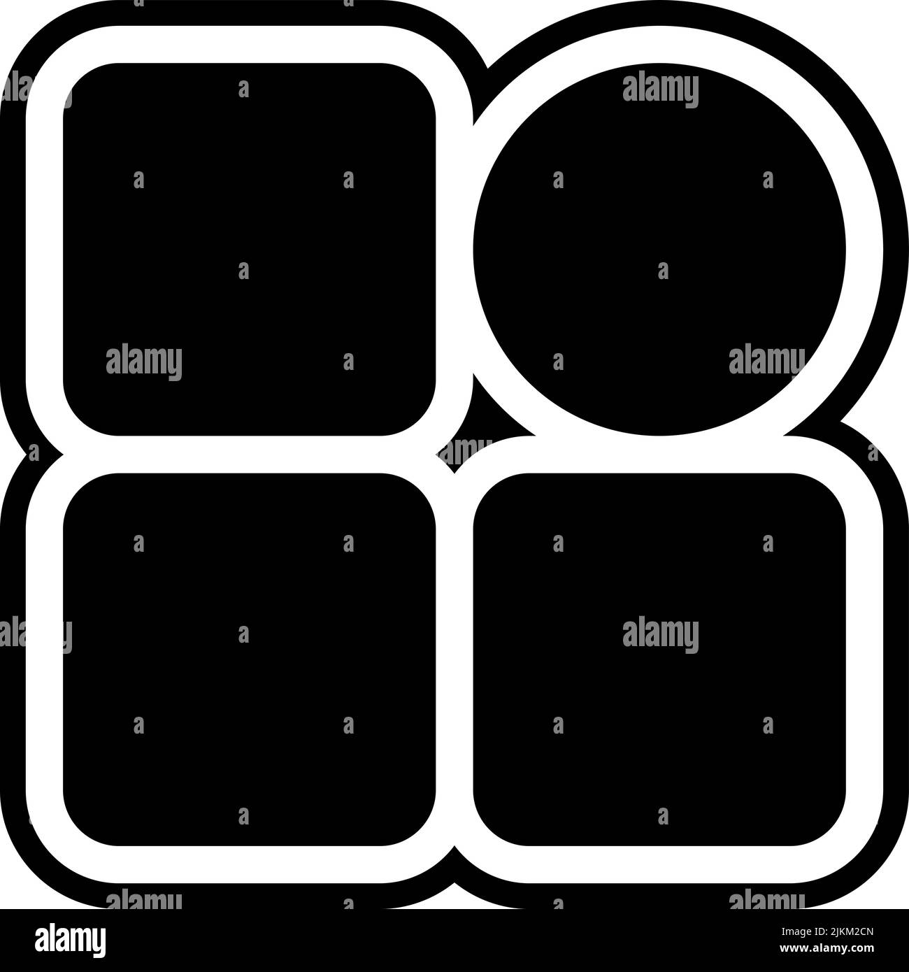 menu icon black vector illustration Stock Vector Image & Art - Alamy