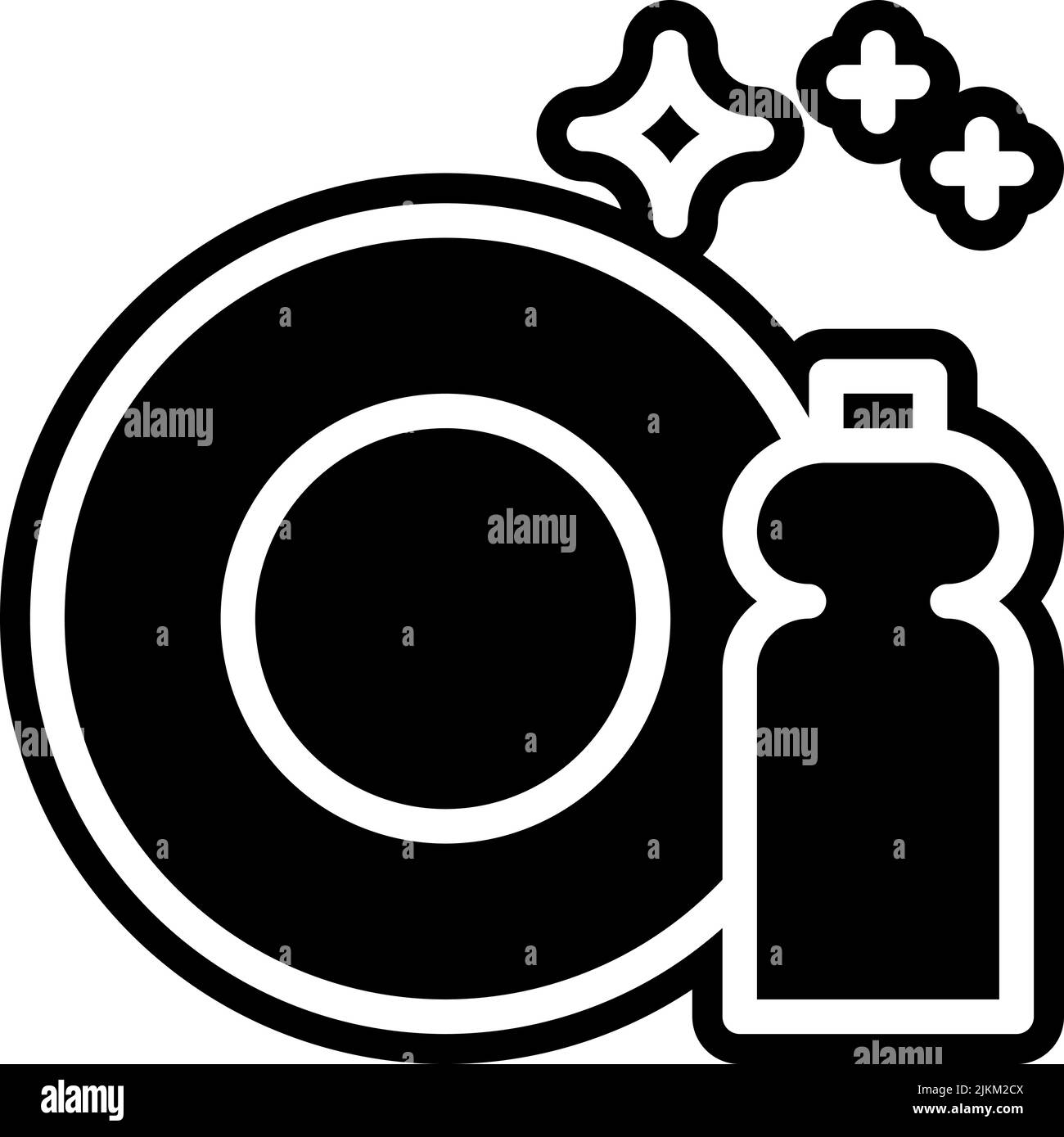 plate icon black vector illustration Stock Vector Image & Art - Alamy