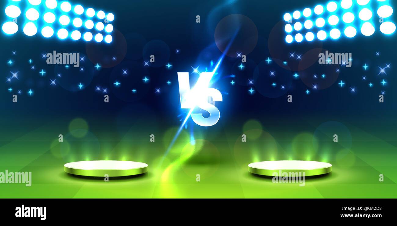 Versus game cover, banner sport vs, team concept. Vector illustration ...