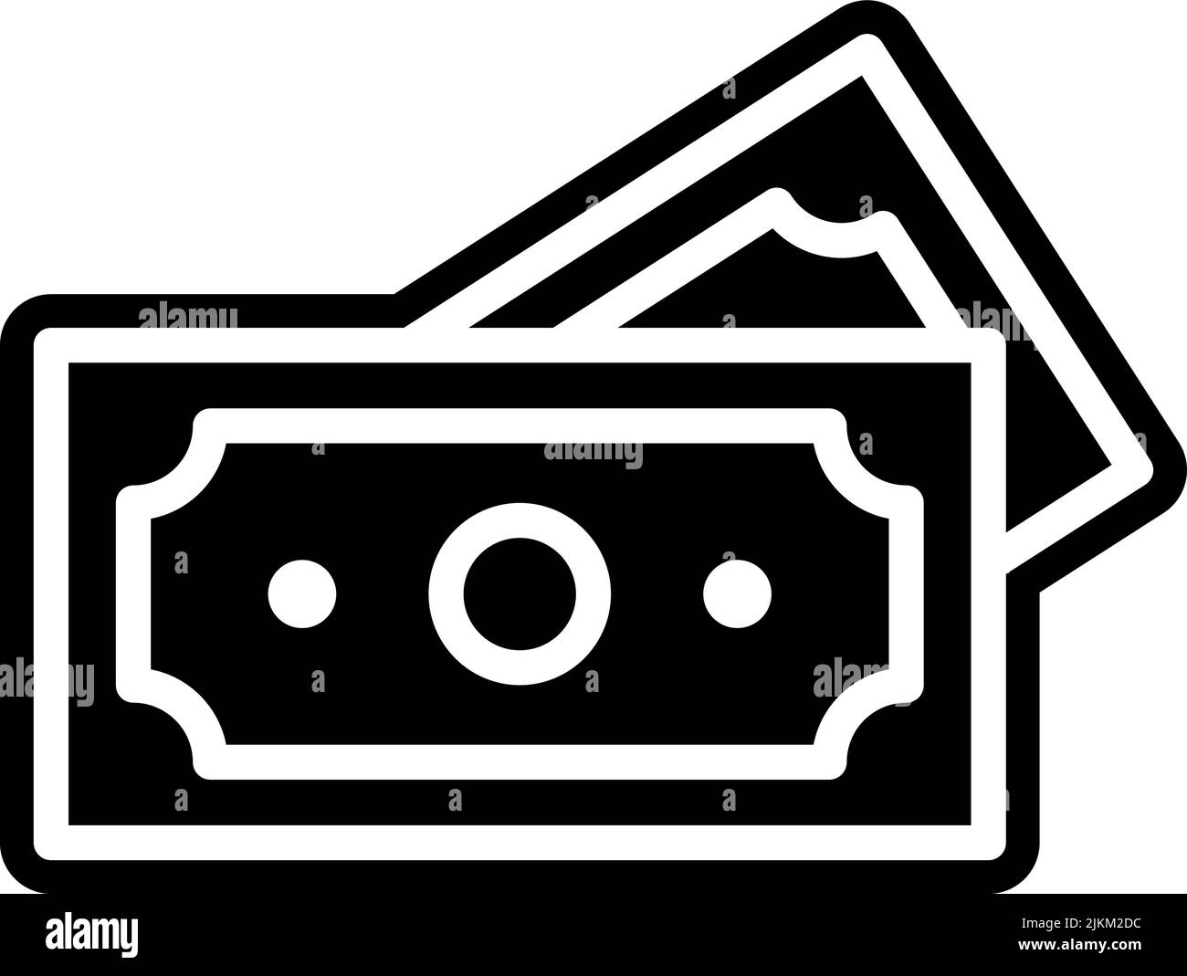 cash icon black vector illustration Stock Vector Image & Art - Alamy