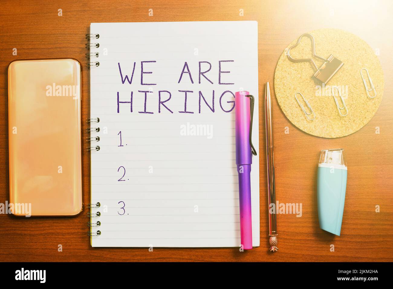 Writing displaying text We Are Hiring. Business concept Workforce ...