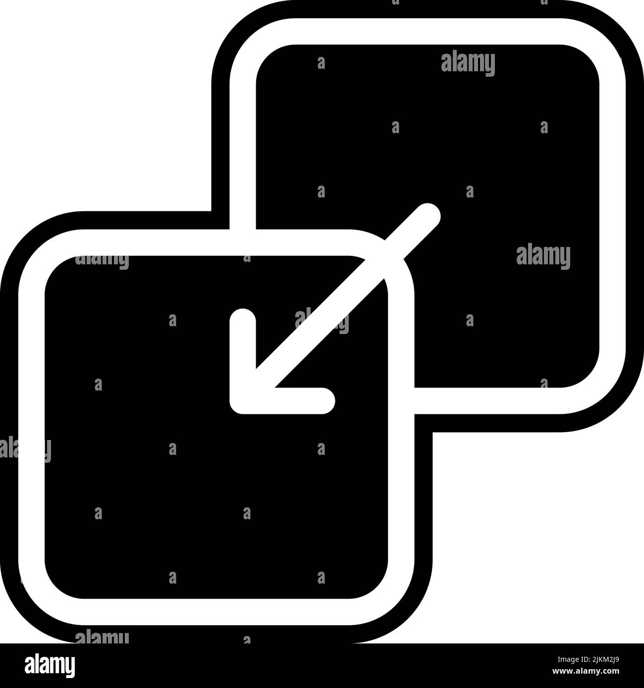 resize icon black vector illustration Stock Vector Image & Art - Alamy