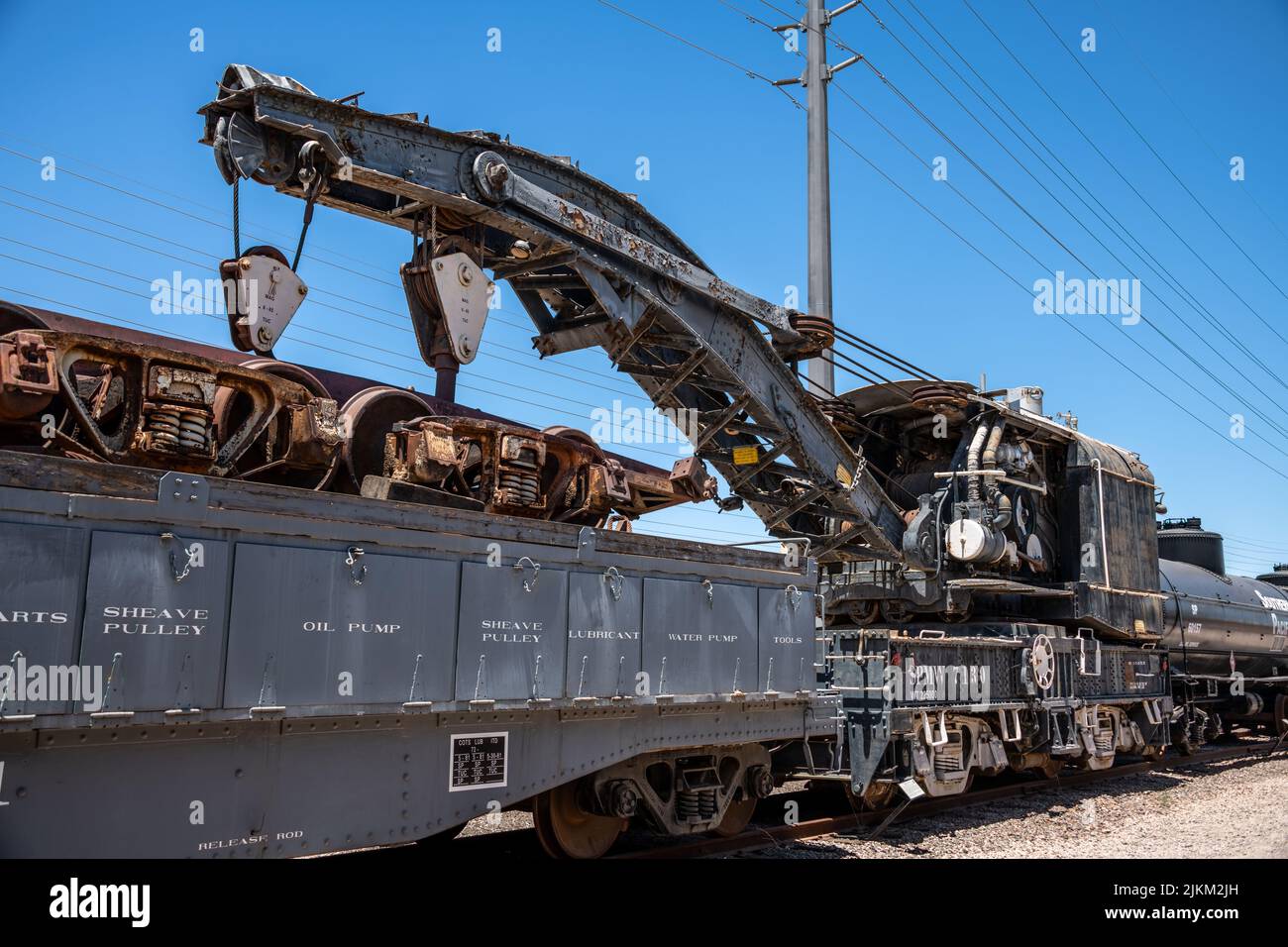 Wrecking crane hi-res stock photography and images - Alamy