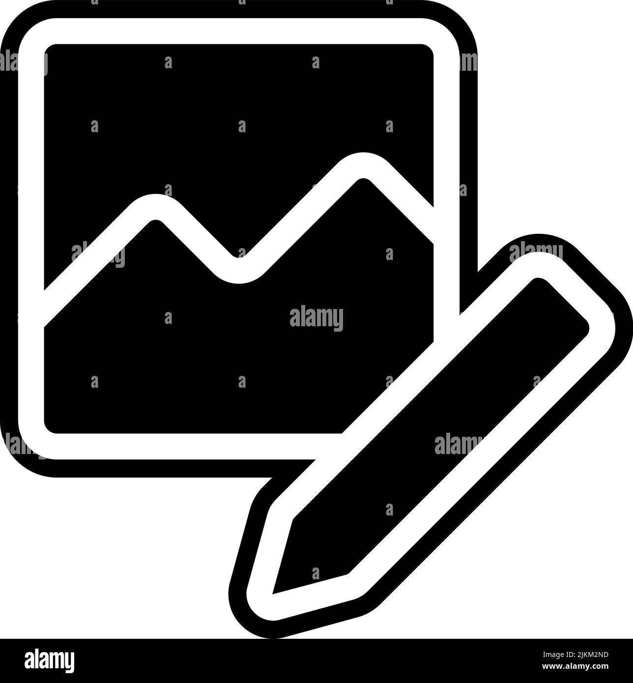 image editing icon black vector illustration Stock Vector Image & Art ...