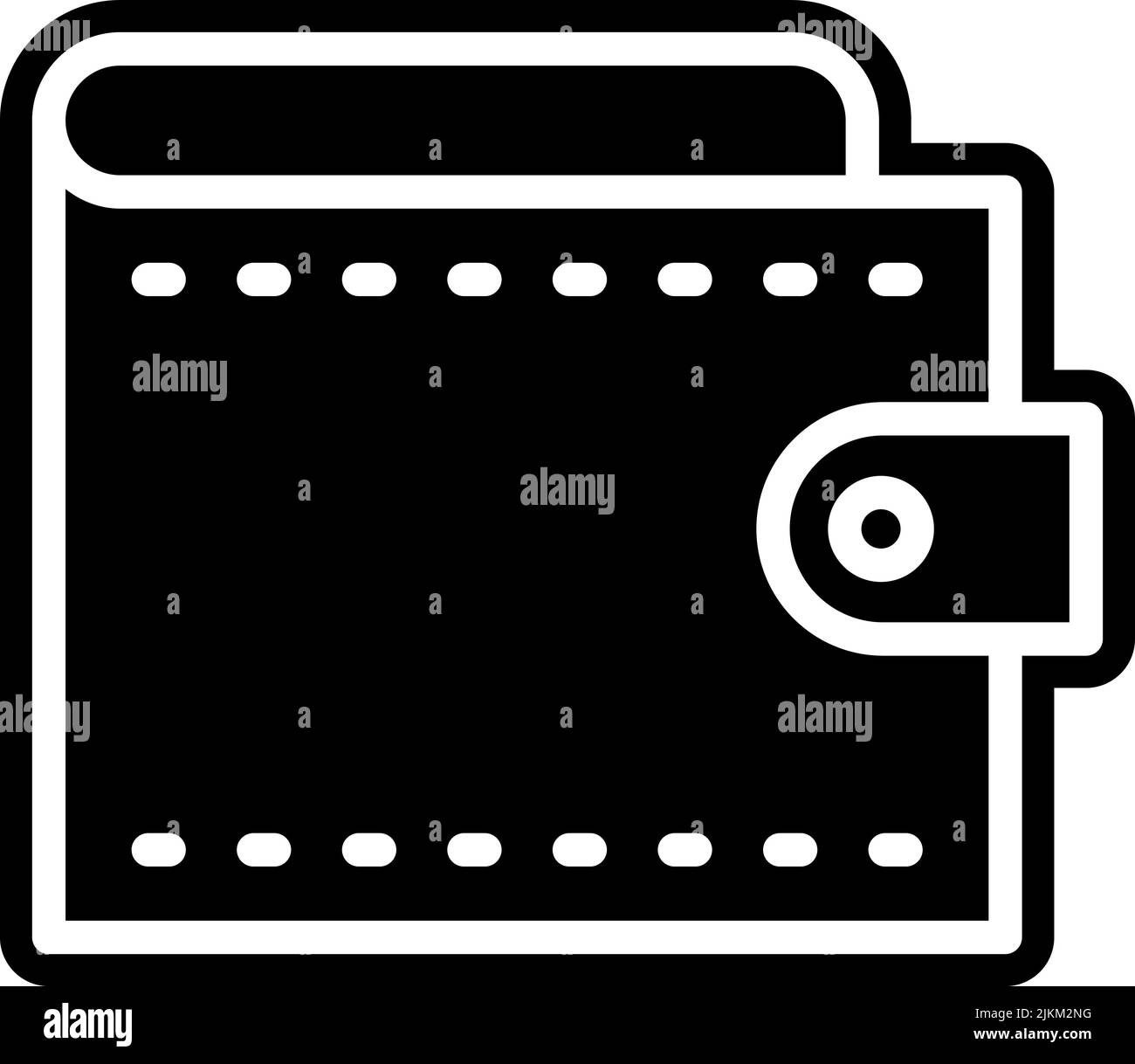 wallet icon black vector illustration Stock Vector Image & Art - Alamy