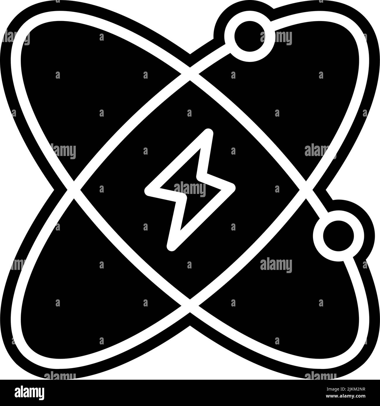 atom icon black vector illustration Stock Vector Image & Art - Alamy