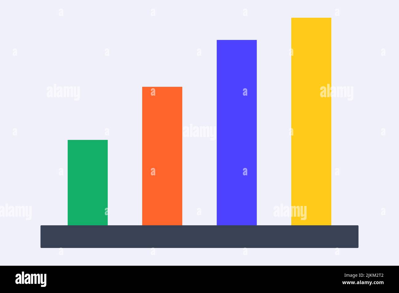 Colorful bar charts and chart. Finance and accounting. Analysis ...