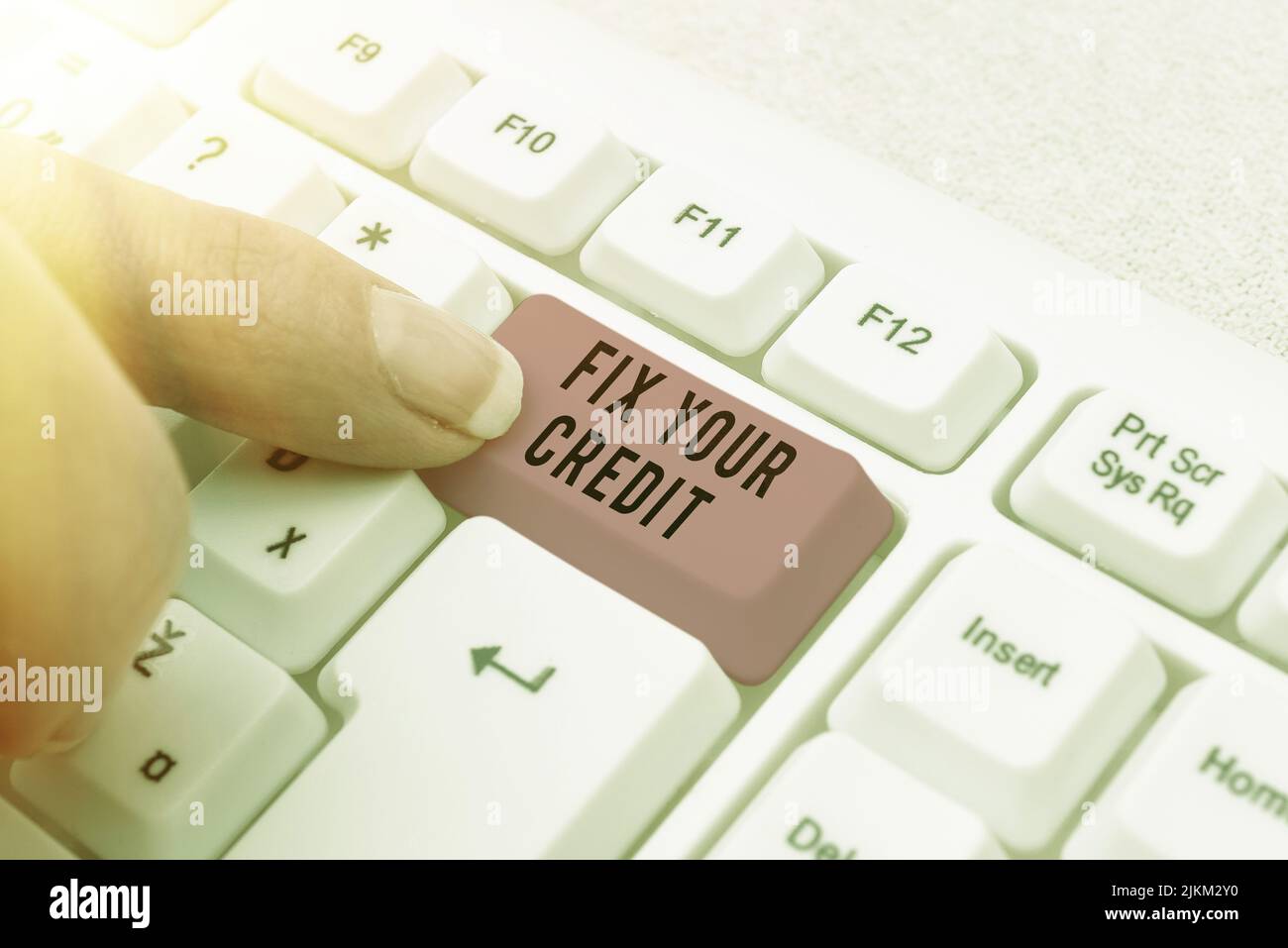 Text showing inspiration Fix Your Credit. Business idea Keep balances ...