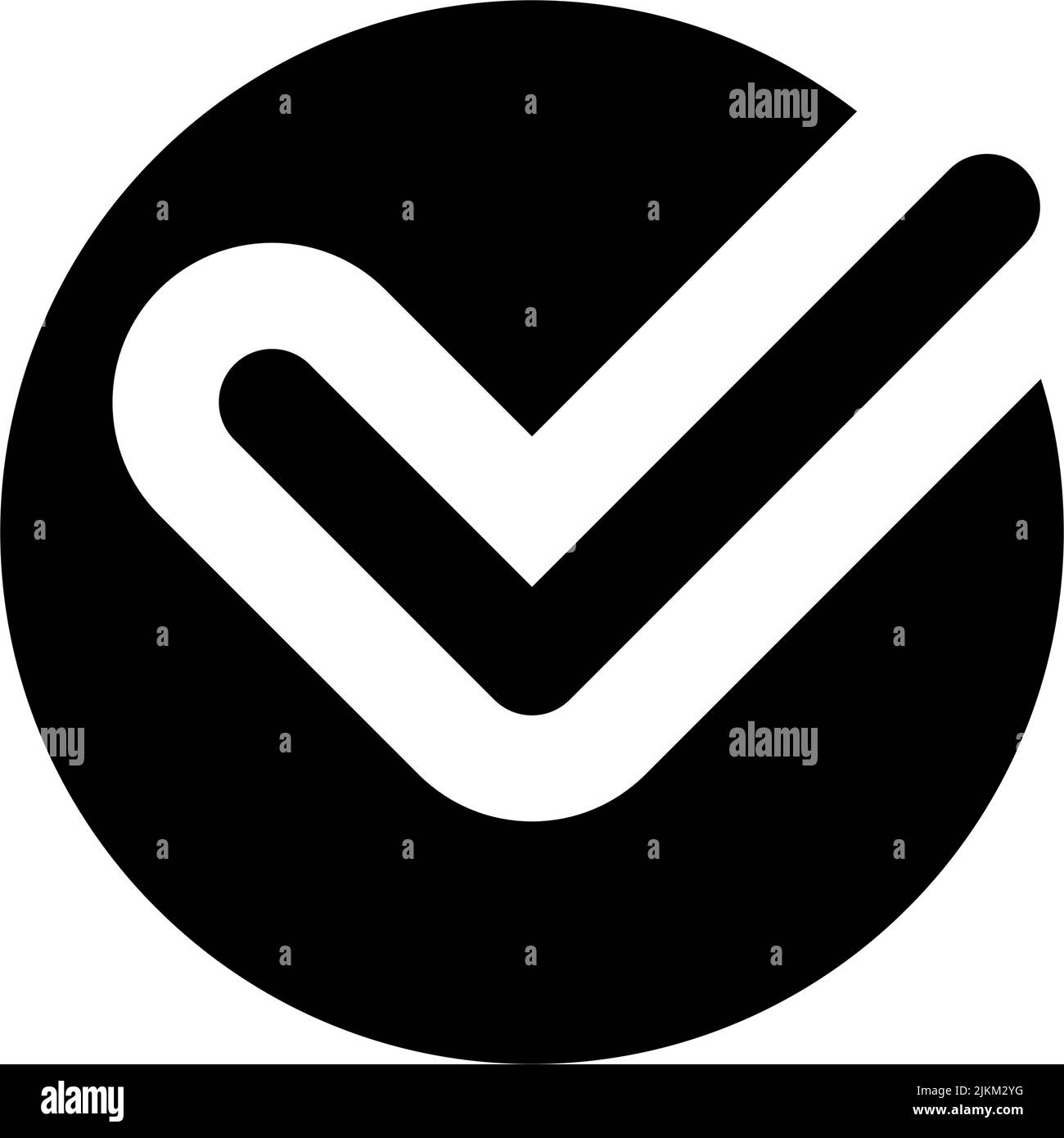 Accept button black glyph ui icon Stock Vector Image & Art - Alamy