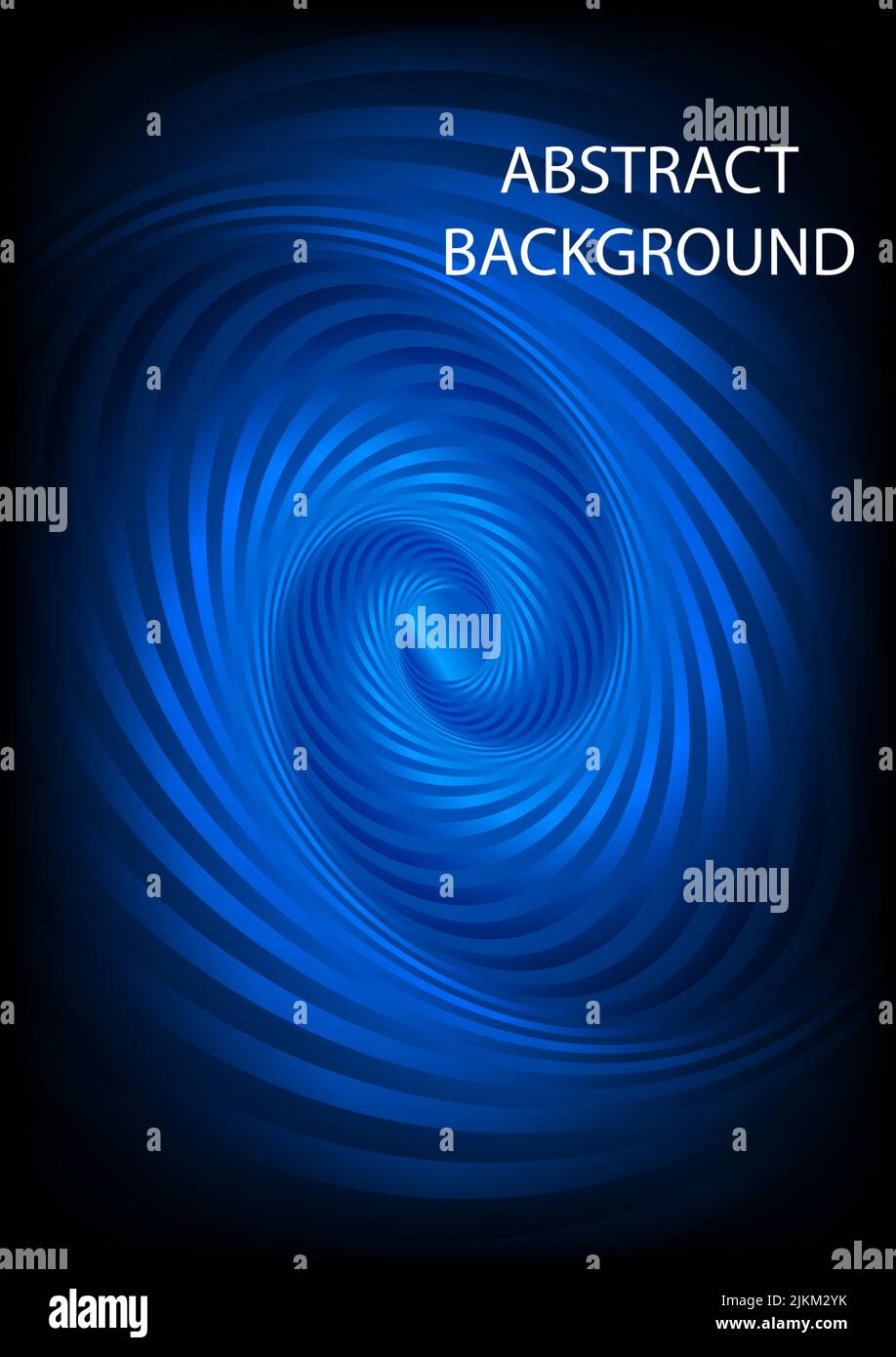 abstract background blue circle curve and spin bright glow, vector ...