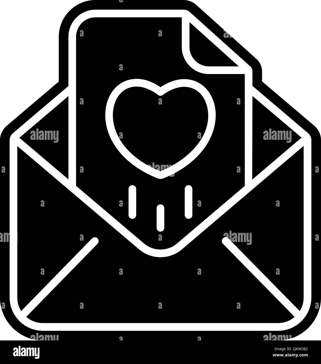 email icon black vector illustration Stock Vector Image & Art - Alamy