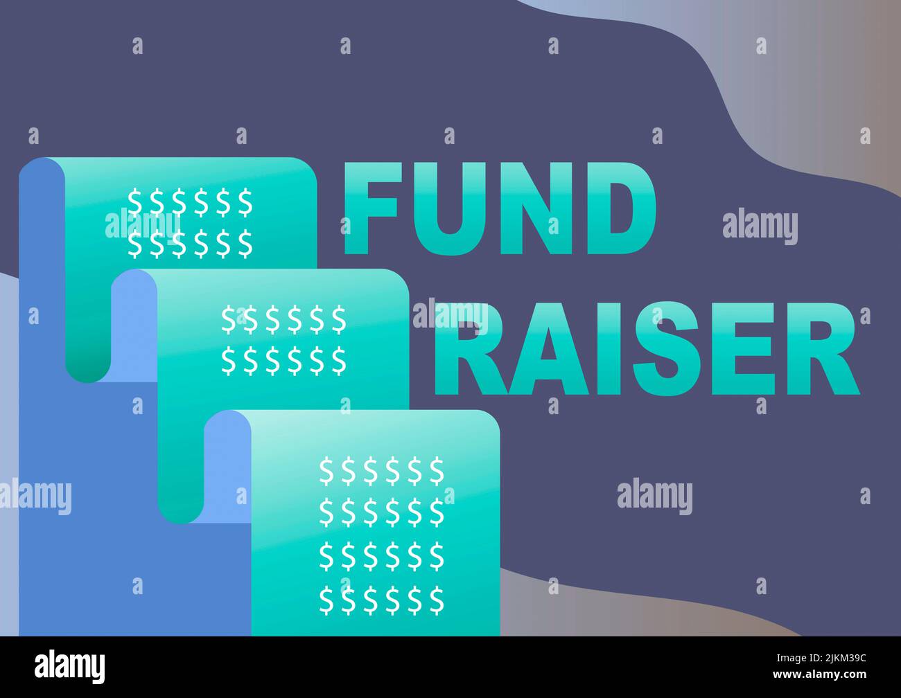 Text showing inspiration Fund Raiser. Business overview person whose ...