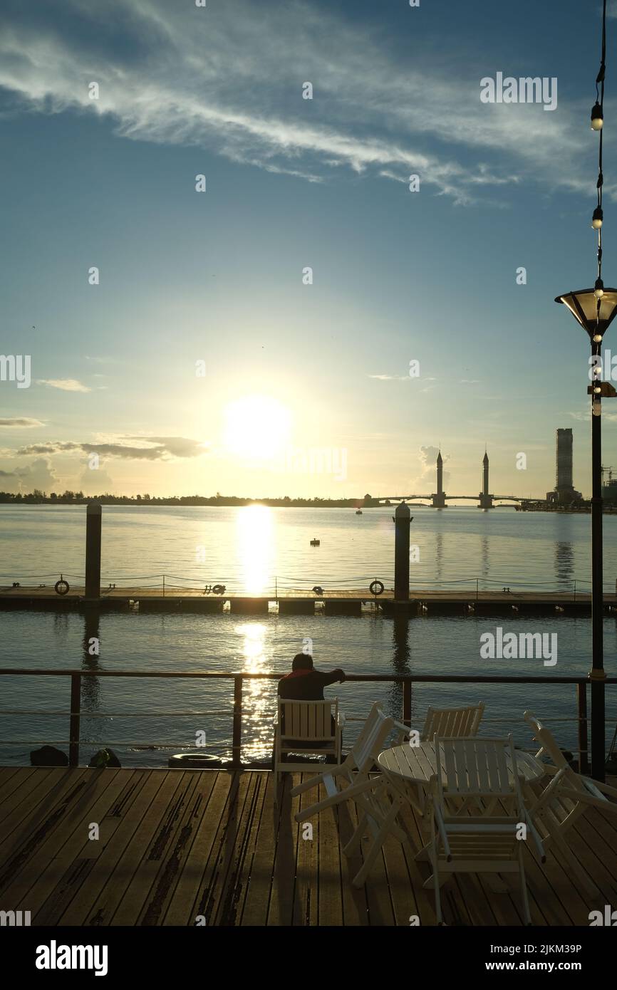 Person observing landscape hi-res stock photography and images - Alamy