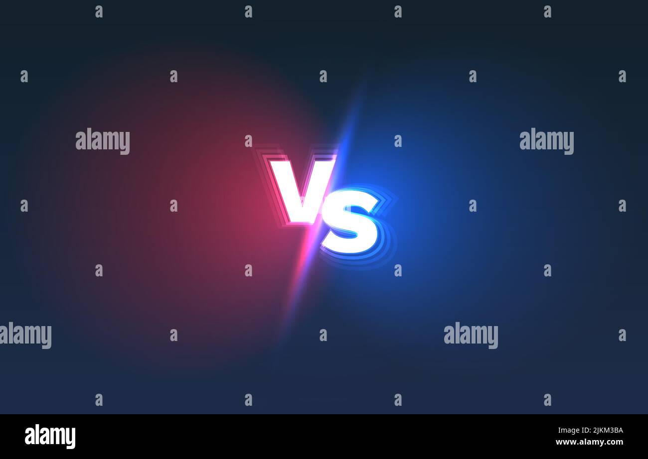 Versus game cover, banner sport vs, team concept. Vector illustration ...