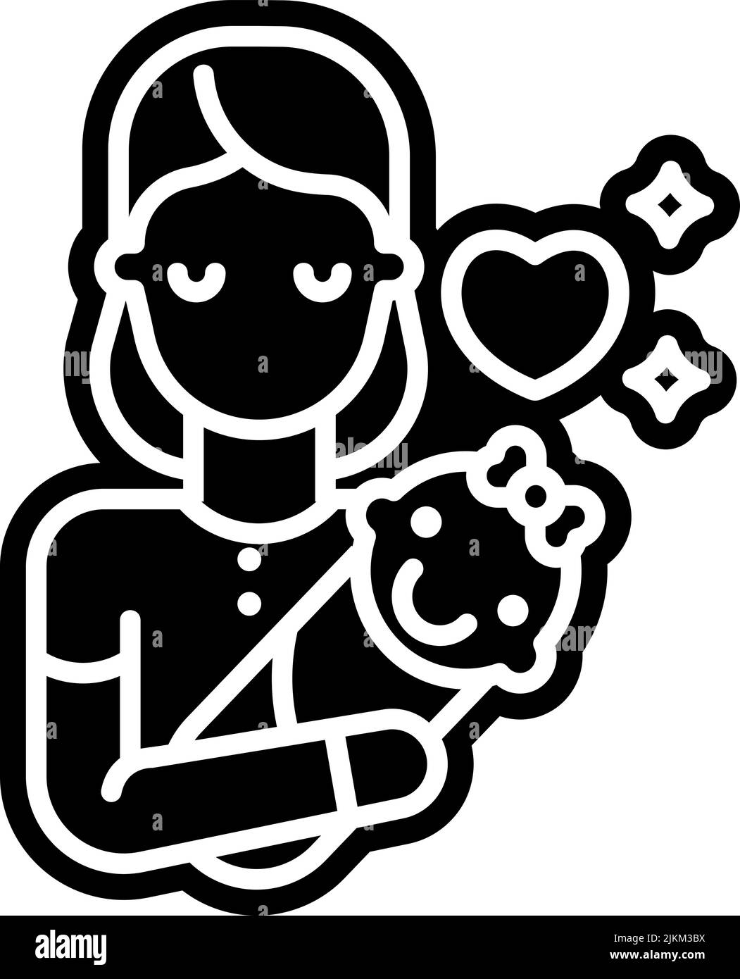 mother icon black vector illustration Stock Vector Image & Art - Alamy