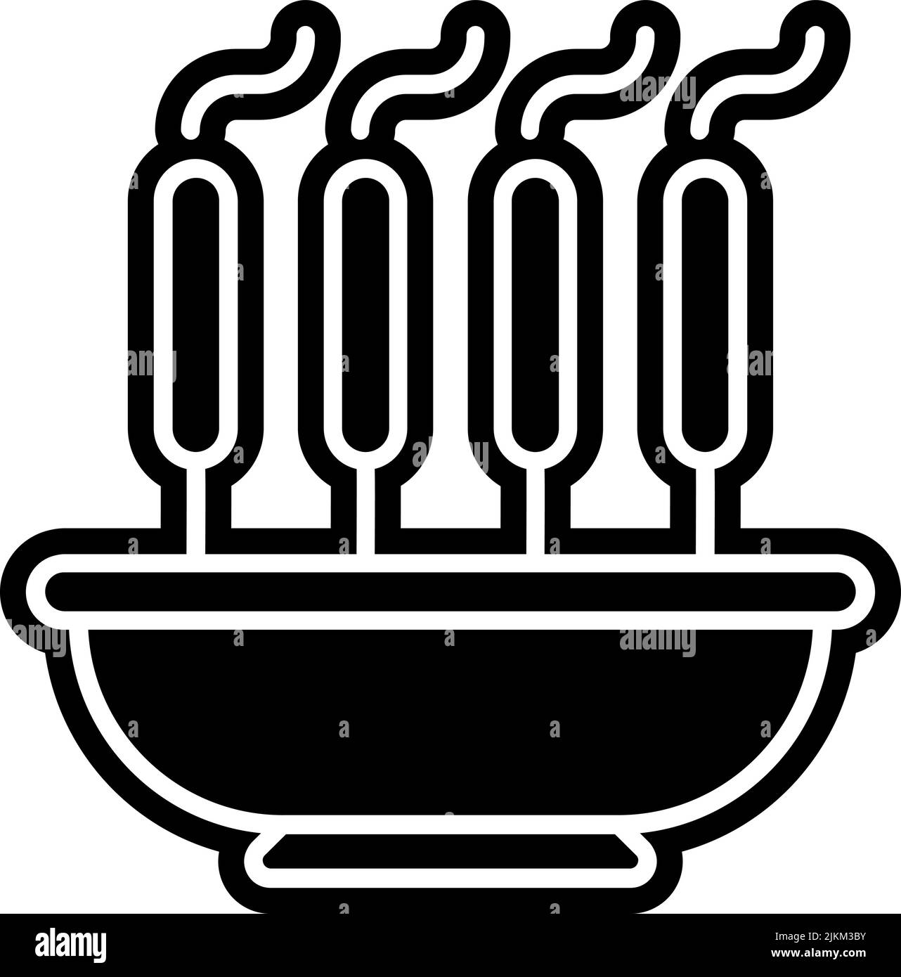 incense icon black vector illustration Stock Vector Image & Art - Alamy