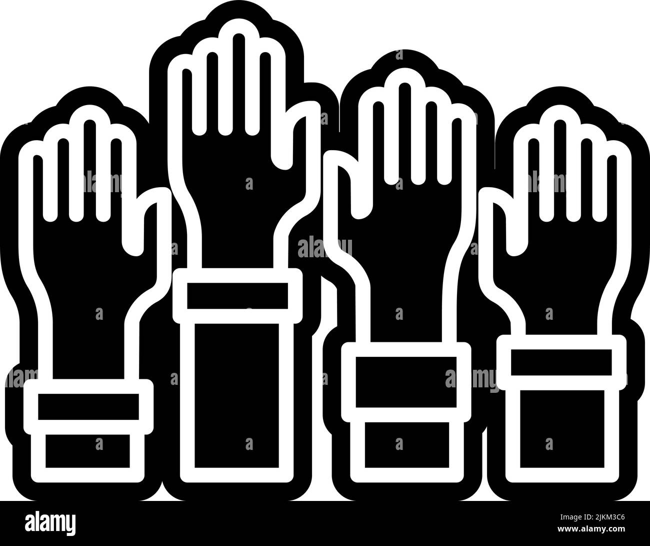 hands icon black vector illustration Stock Vector Image & Art - Alamy