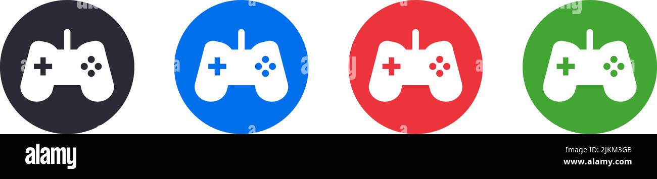 Gamepad icon set. Game controller. Editable vector Stock Vector Image & Art - Alamy