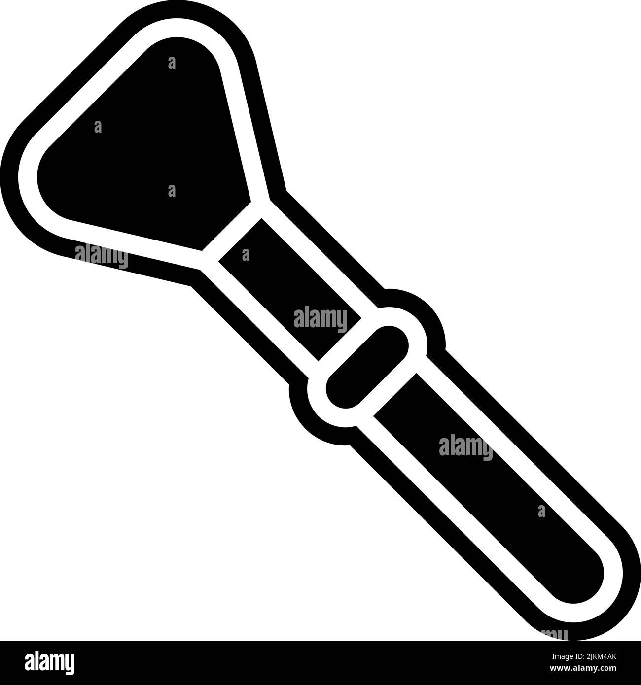 makeup brushes icon black vector illustration Stock Vector Image & Art ...