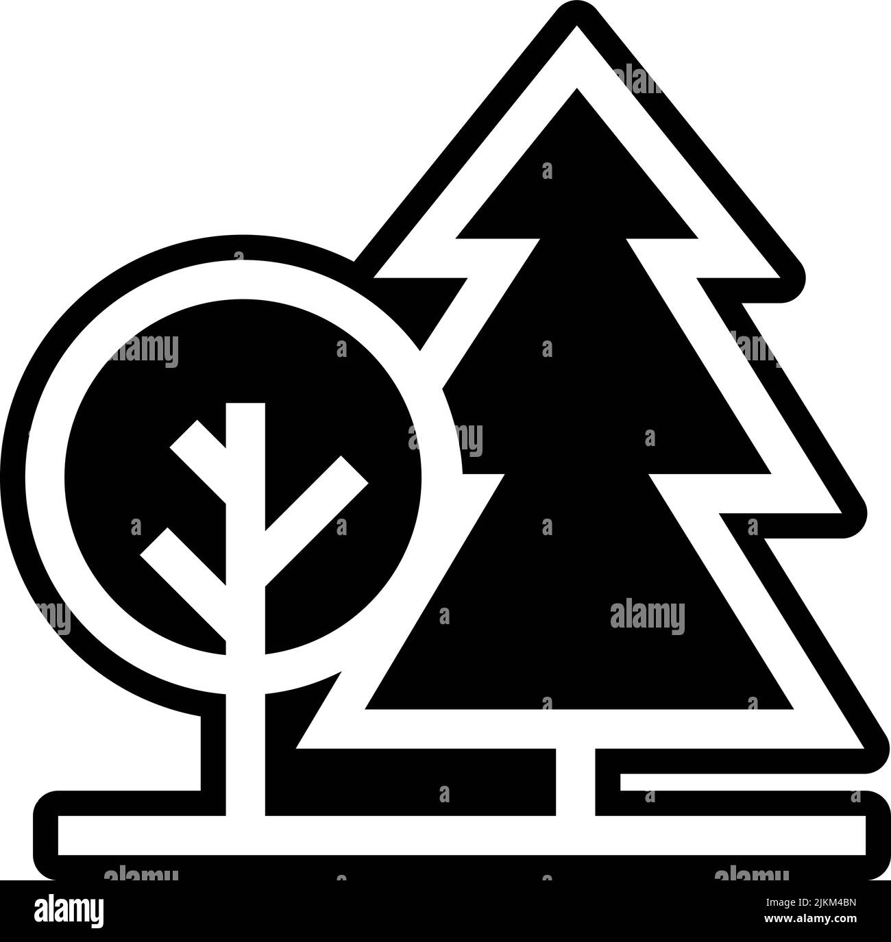 forest icon black vector illustration Stock Vector Image & Art - Alamy