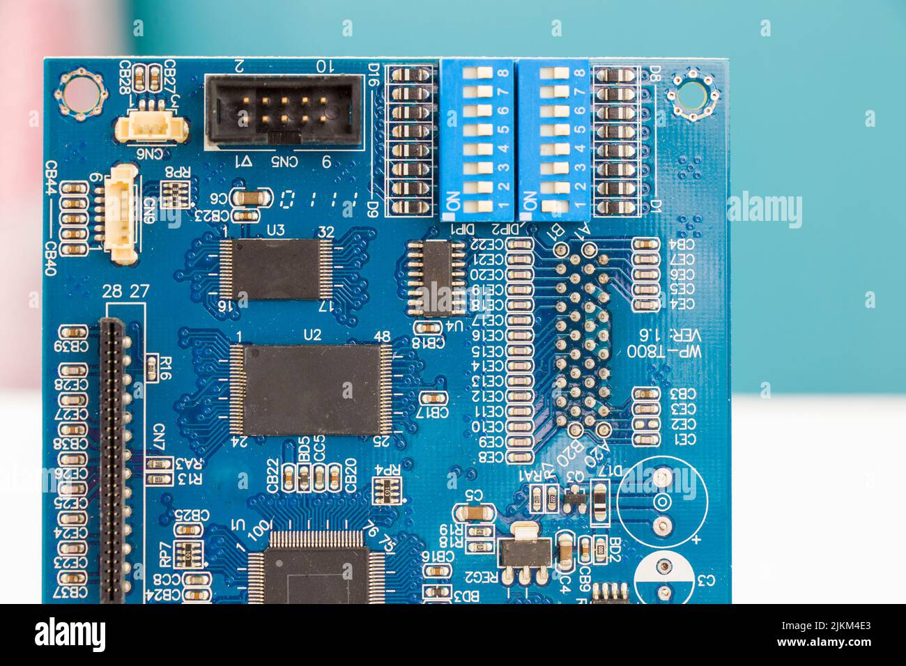 Electronic motherboard, isometric processor microchip Stock Photo - Alamy
