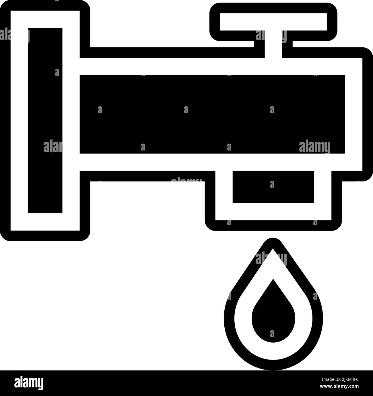 Old tap drip cutout Stock Vector Images - Alamy