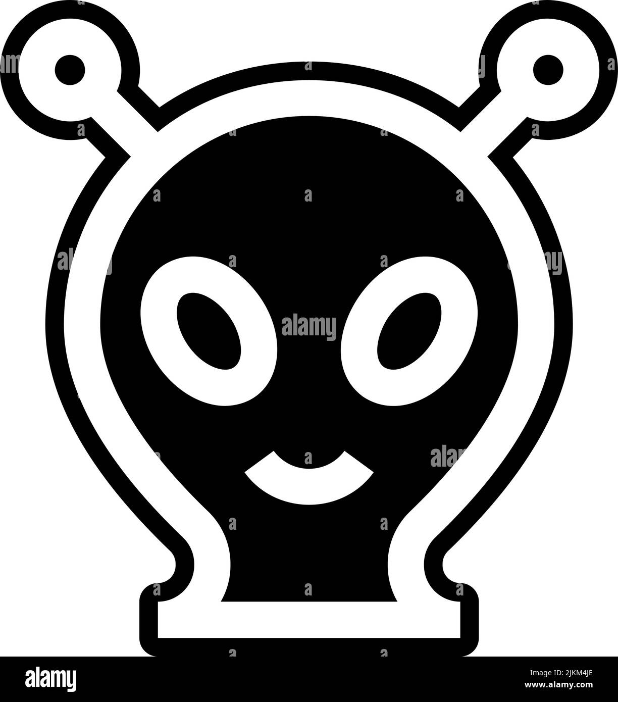 alien mask icon black vector illustration Stock Vector Image & Art - Alamy