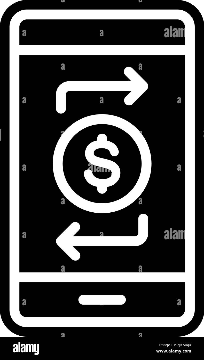 send money icon black vector illustration Stock Vector Image & Art - Alamy