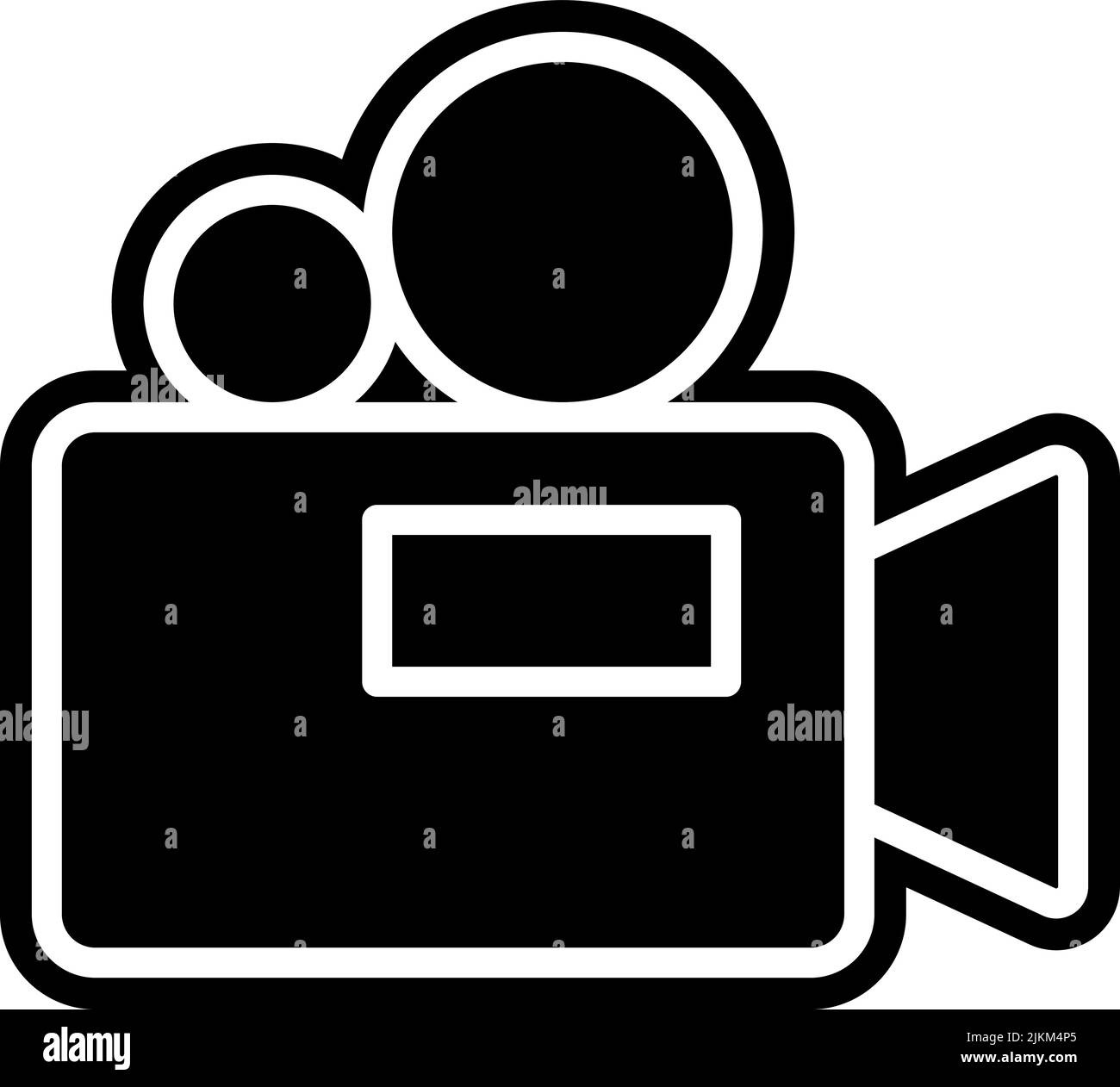 movie camera icon black vector illustration Stock Vector Image & Art ...