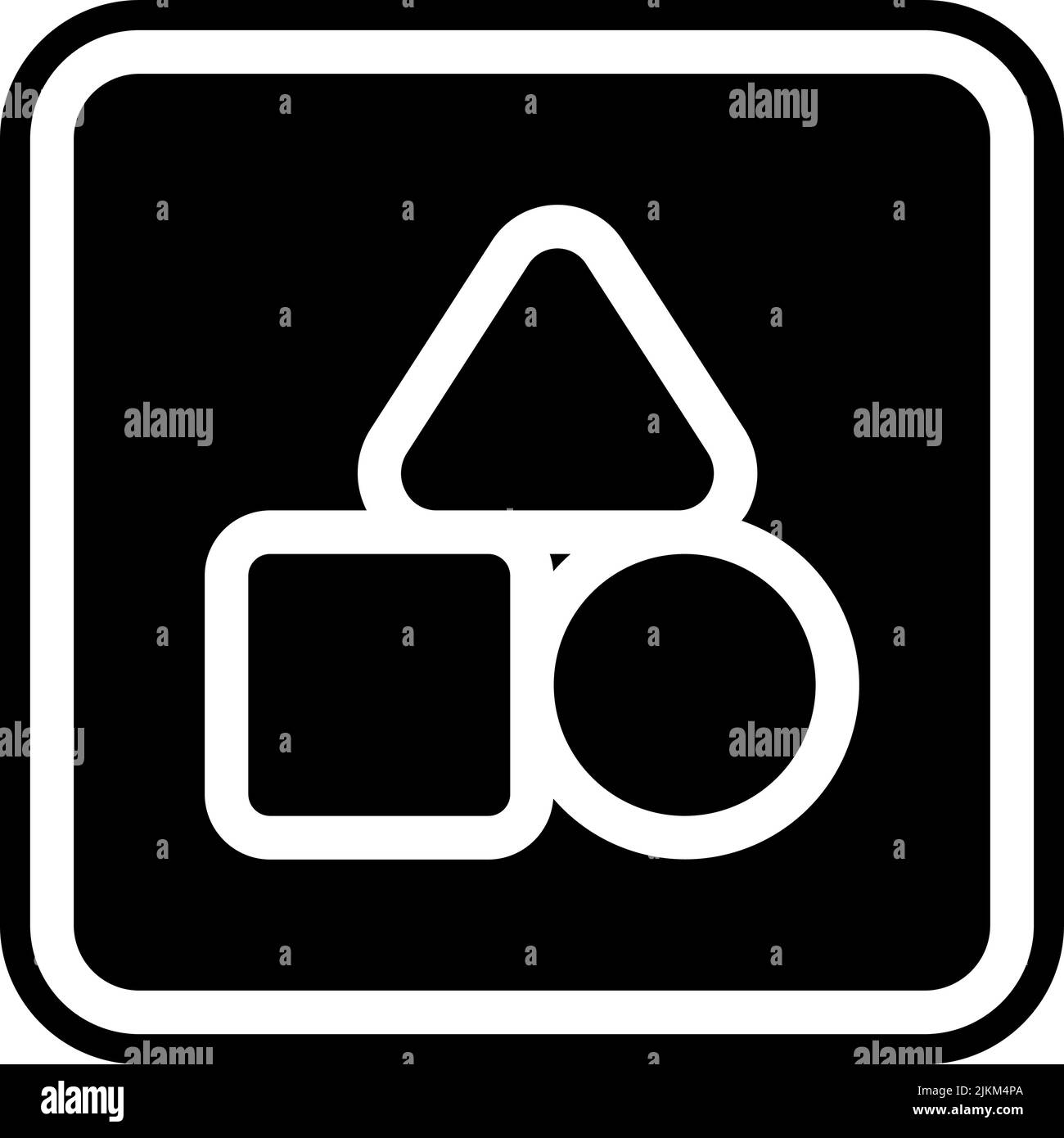 shapes icon black vector illustration Stock Vector Image & Art - Alamy