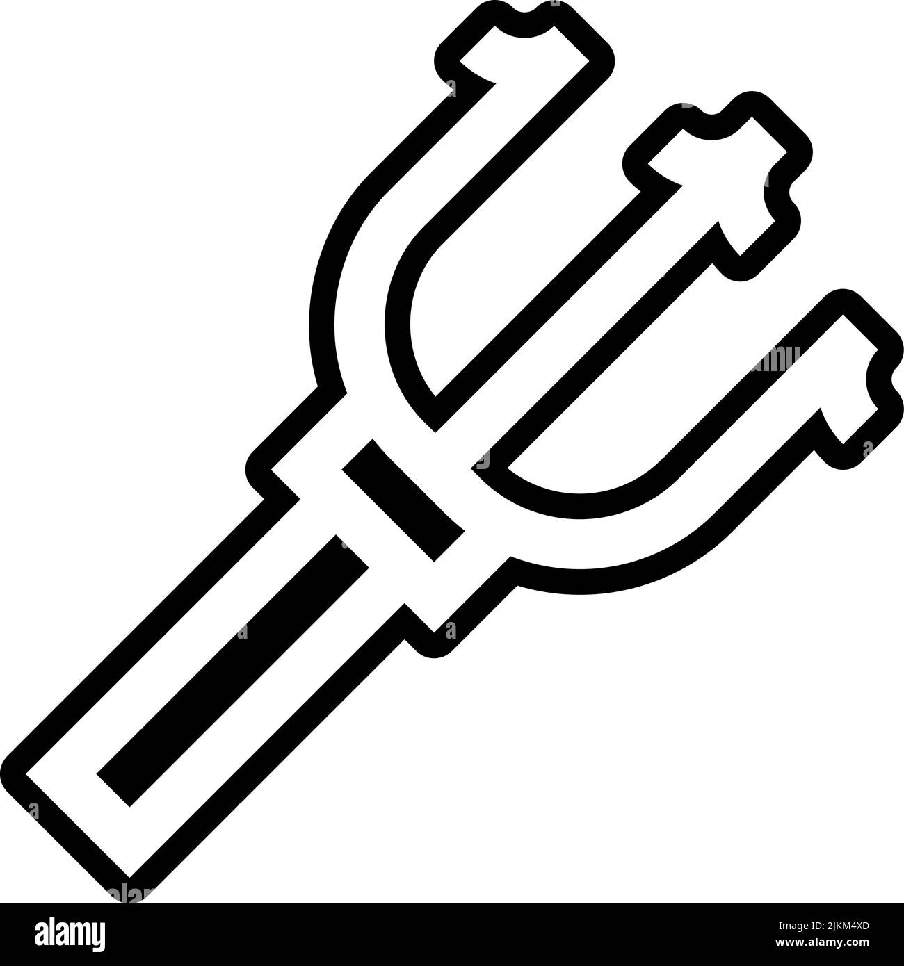 trident icon black vector illustration Stock Vector Image & Art - Alamy