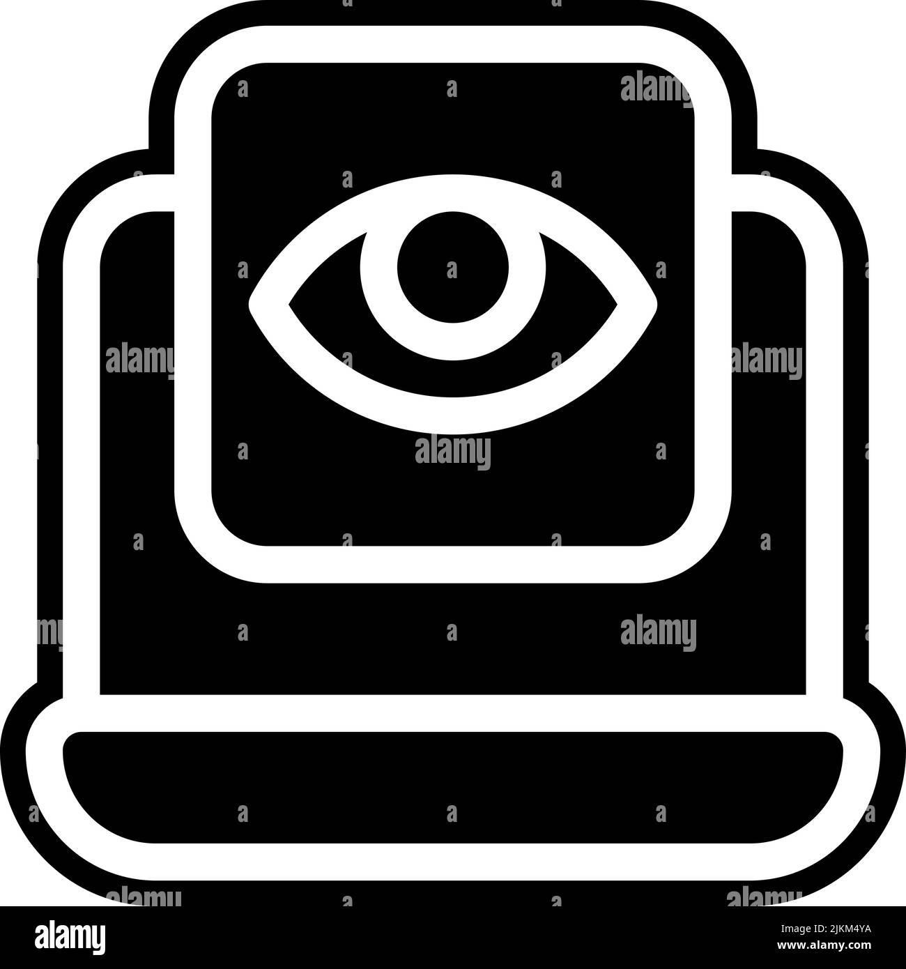 eye icon black vector illustration Stock Vector Image & Art - Alamy